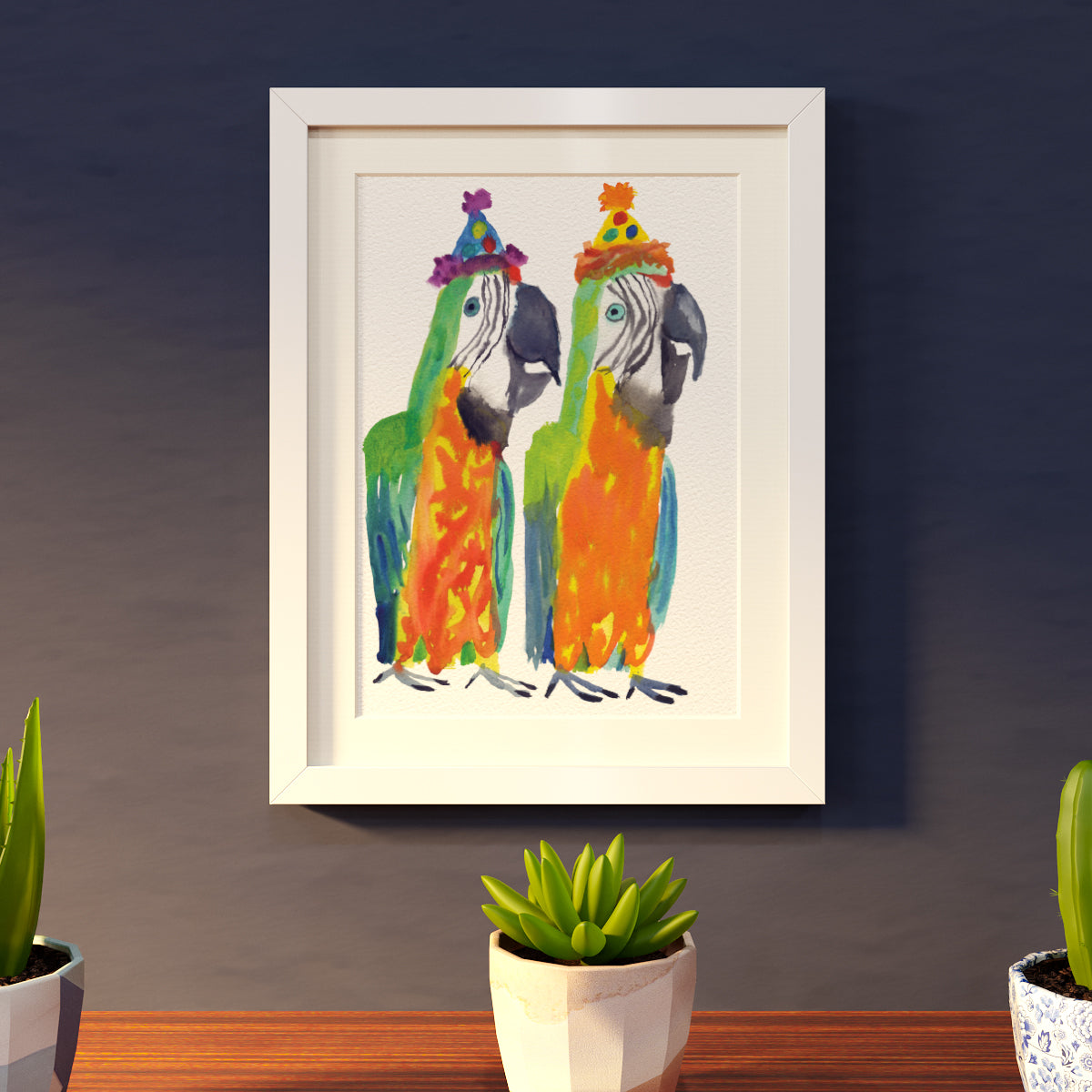 Two Party Parrots – Rosie Webb